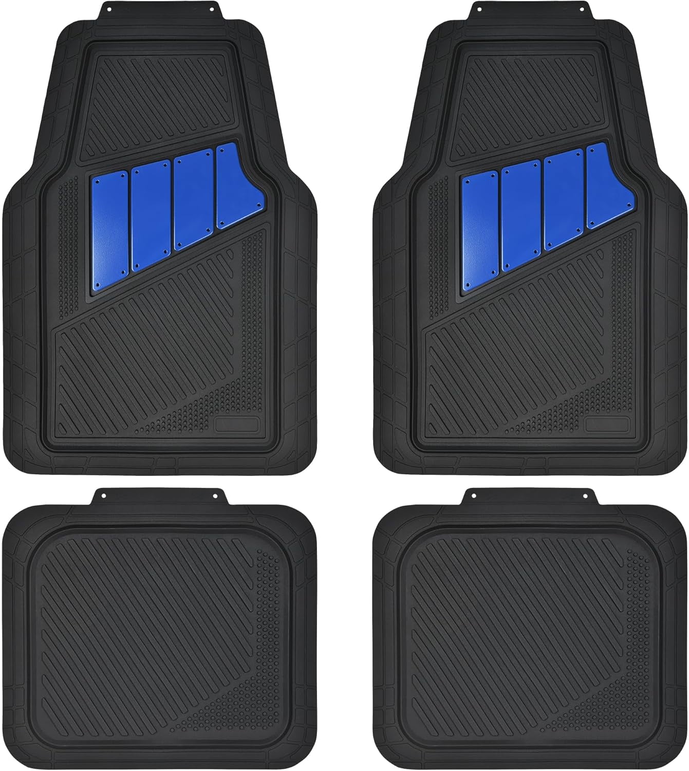 Cozy Heavy Duty Rubber Floor Mats 4-Piece Car Mat Set - Universal ...