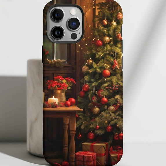 Cozy Holiday Christmas Tree Protective Cover for iPhone 11 12 13 14 15 ...