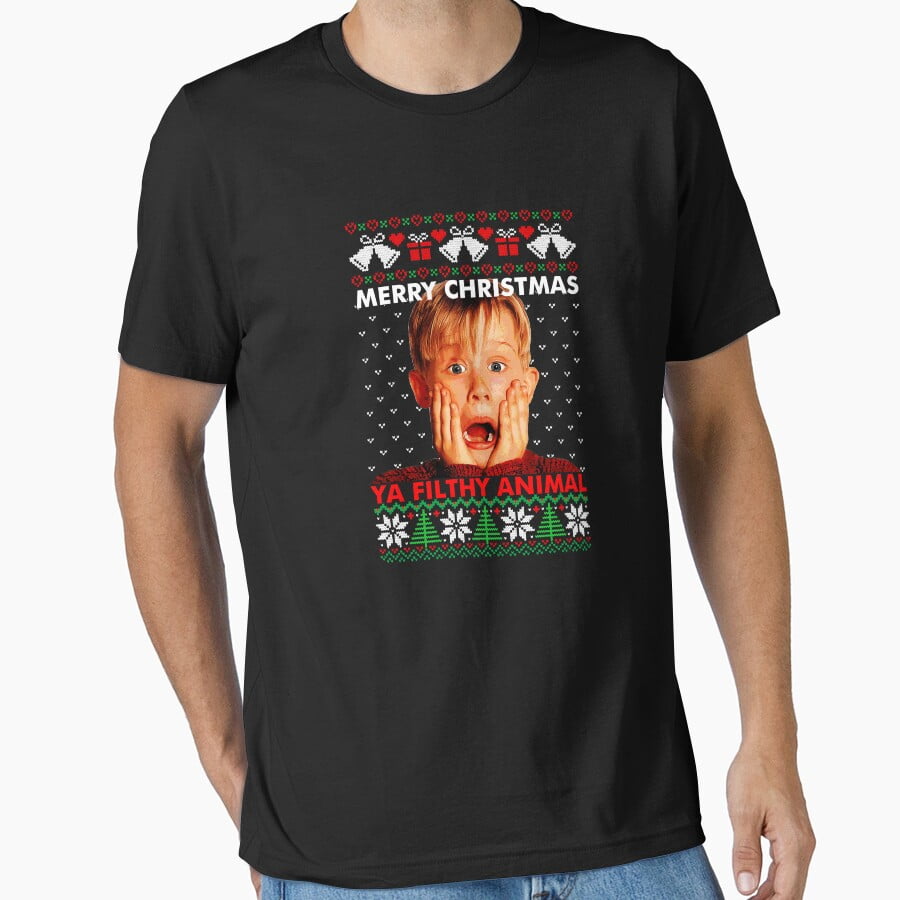 Cozy Holiday Filthy Animal Message Retro Snowy Humor Print Unisex T ...