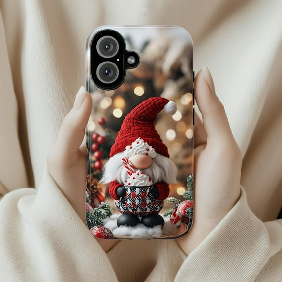 Cozy Holiday Gnome Phone Case Winter Design iPhone 17 11 12 13 14 15 16 ...