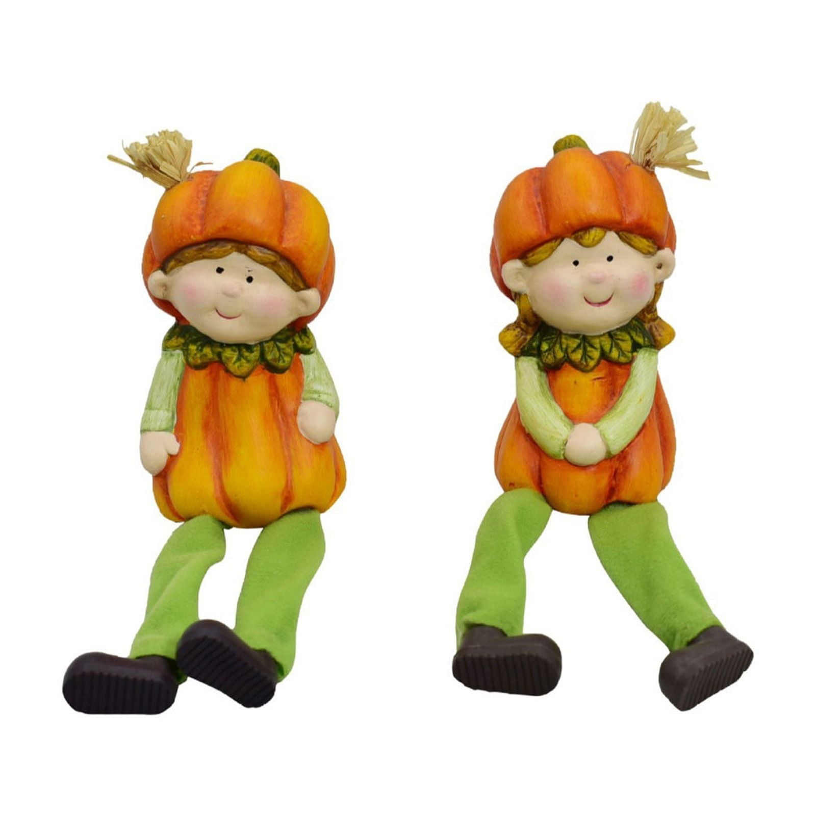 Cozy Holiday Picks, Fall Scarecrow Statue, Reap Girl Design, 2-piece ...