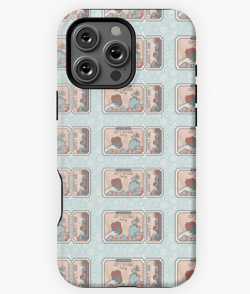 Cozy Holiday Ticket Gift Giving Party Phone Case for iPhone 16 15 14 13 ...