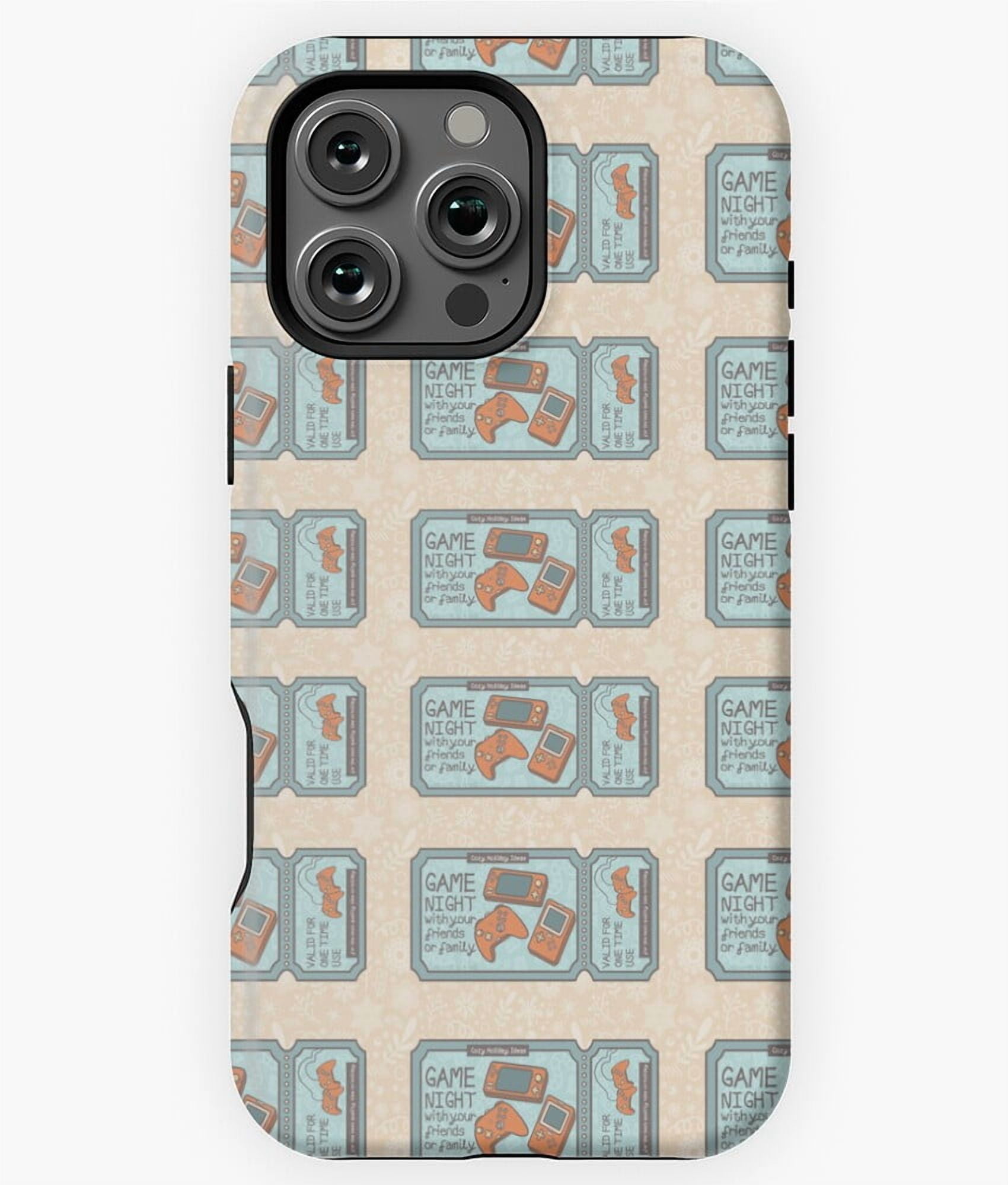 Cozy Holiday Ticket to Game Night Fun Phone Case for iPhone 16 15 14 13 ...