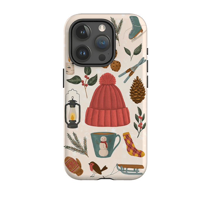 Cozy Holiday Winter Hygge Art Phone Case for iPhone 11 12 13 14 15 16 ...