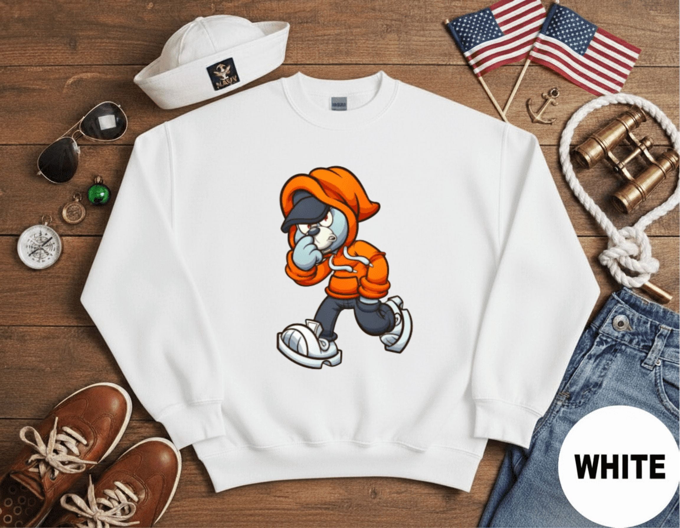 Cozy Hooded Bear Festive Holiday Fun Celebration Winter Cheer ...