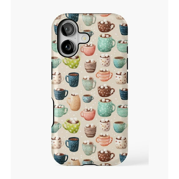 Cozy Hot Chocolate Mugs Winter Pattern Protective Case for iPhone 11 to ...