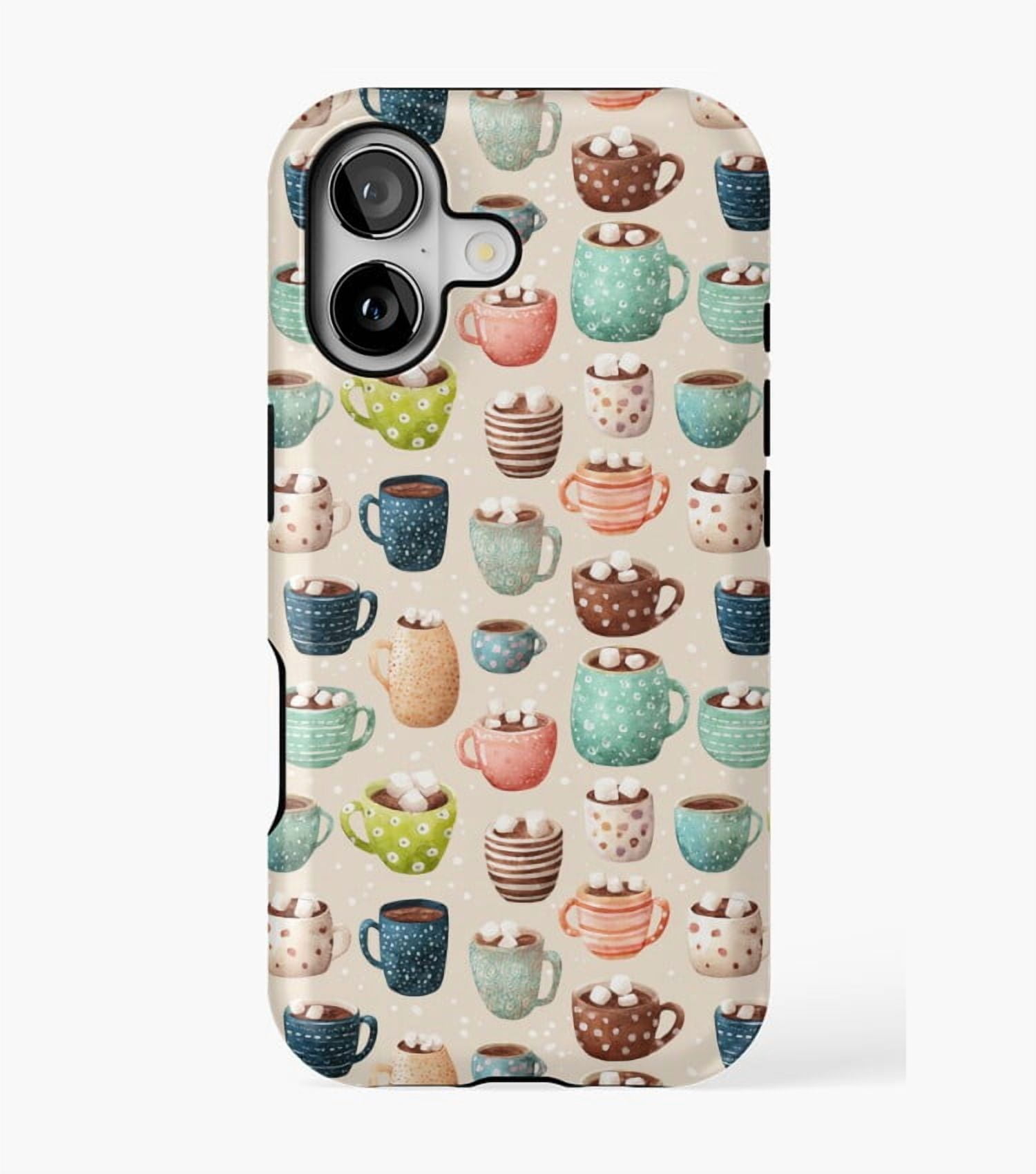 Cozy Hot Chocolate Mugs Winter Pattern Protective Case for iPhone 11 to ...
