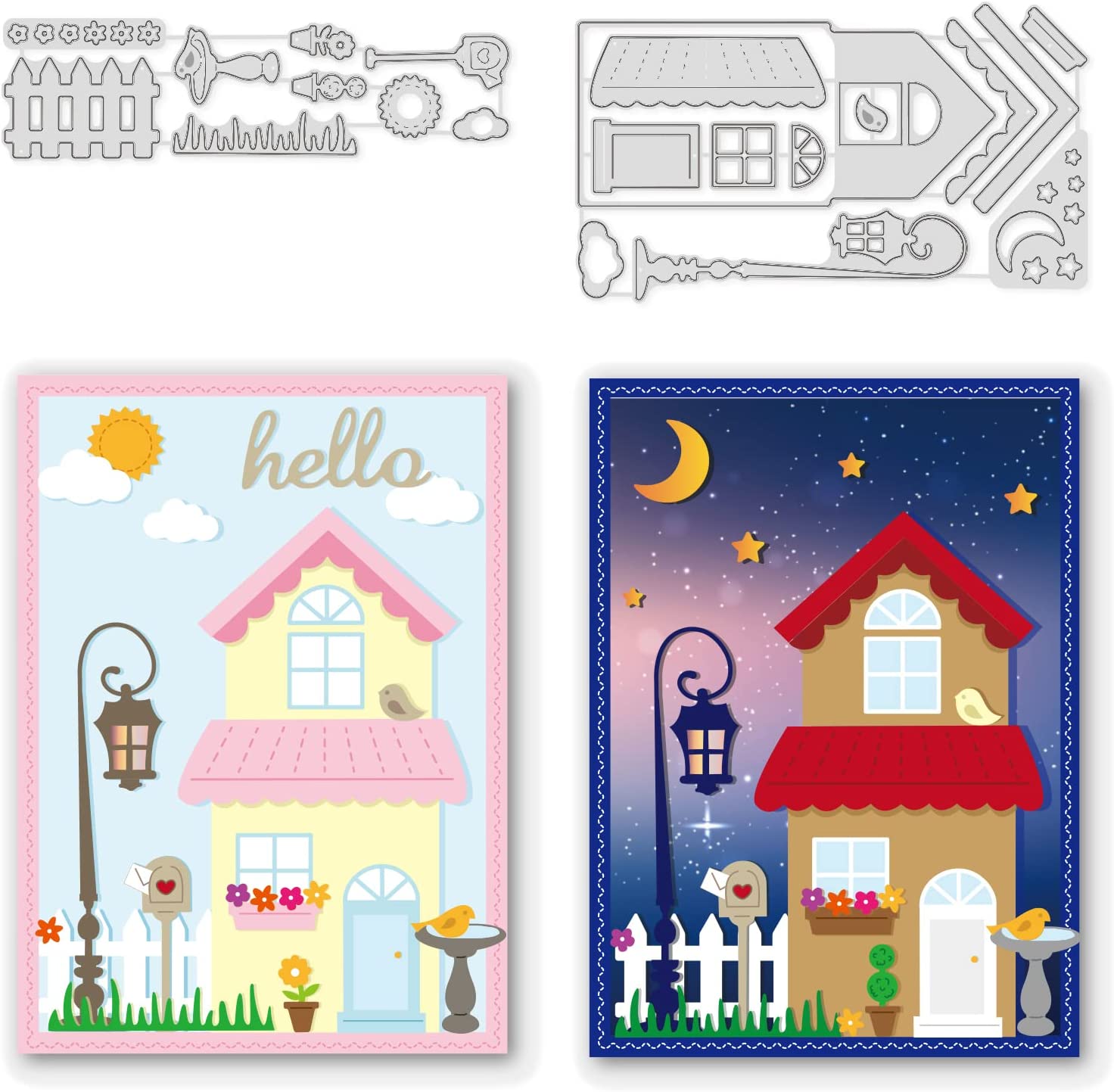 Cozy House Metal Cutting Dies Fairy Tale House Die Cuts for DIY ...