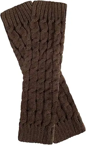 Cozy Hug Cable Knit Leg Warmers - CREAM - Walmart.com
