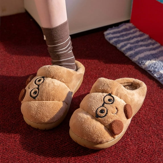 Cozy Indoor Slippers for Women, Knitted Slip Ons for Home Use with Soft ...