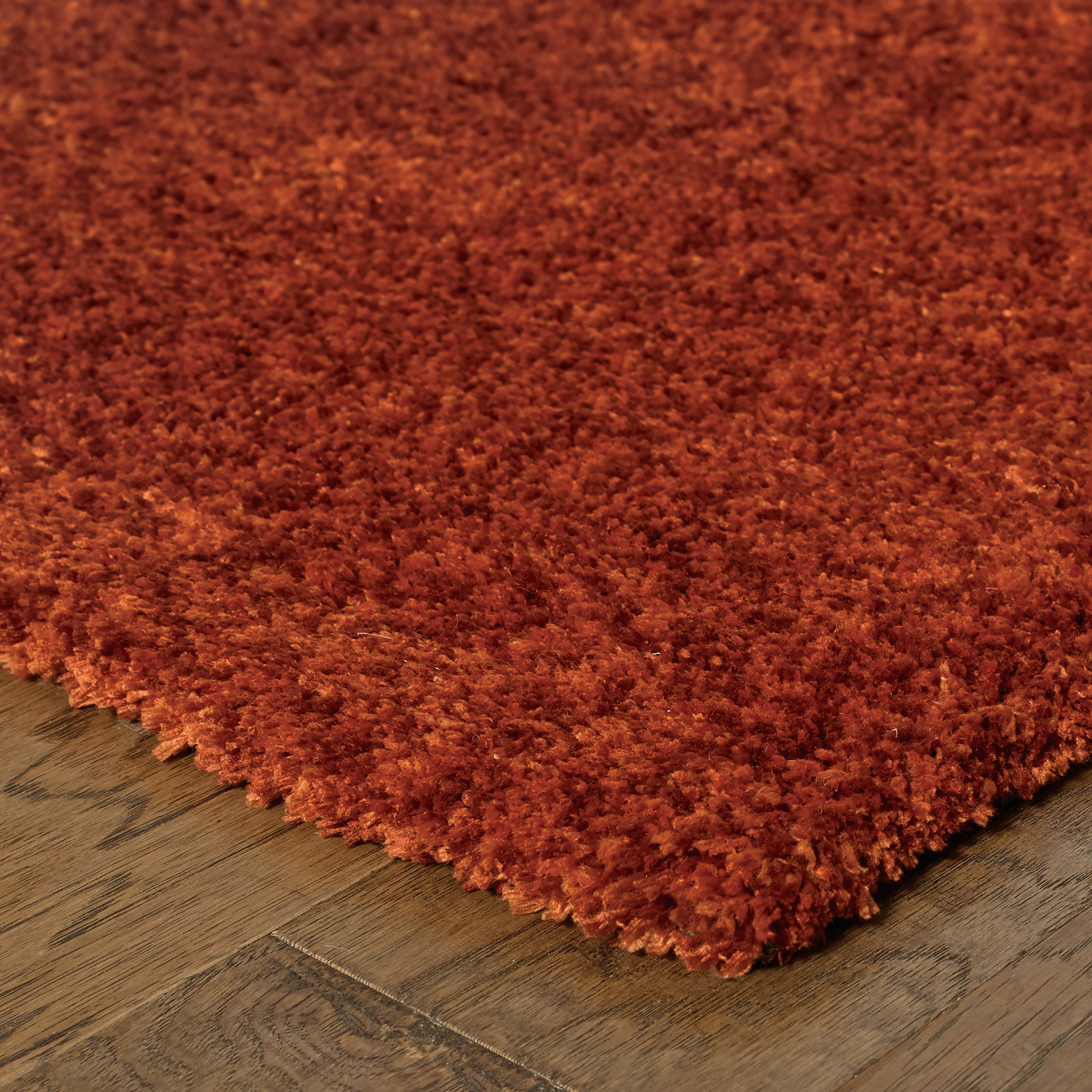 Cozy Indulgence Heathered Red Shag Rug - 8' x 11' - Walmart.com