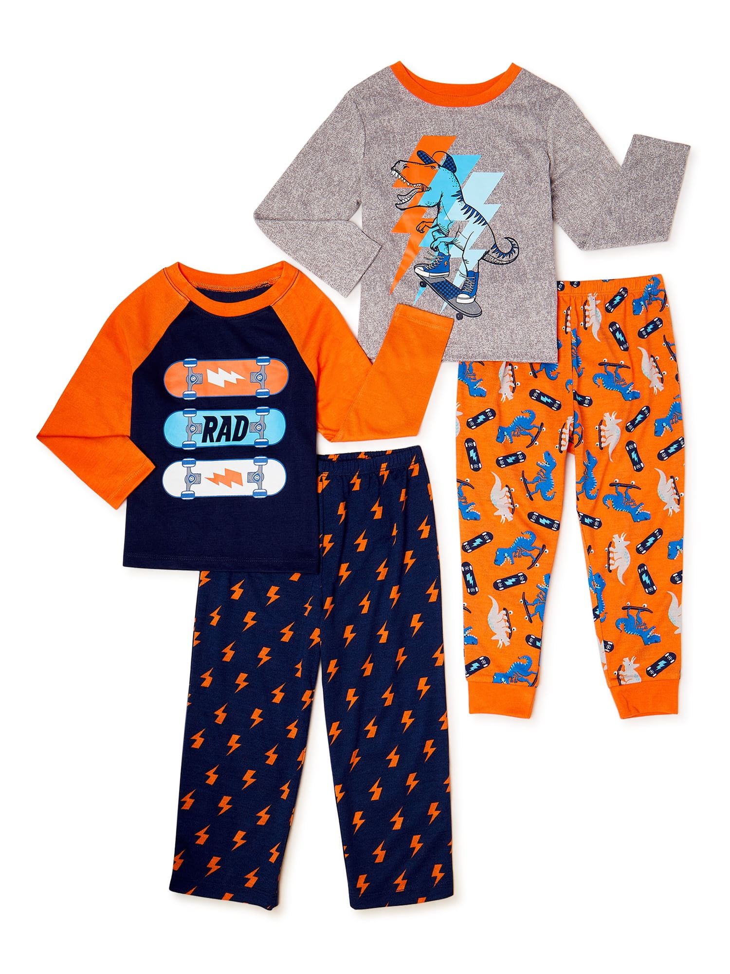 Cozy Jams Long Sleeve Crew Neck Graphic Pajamas (Infant or Toddler) 4 ...