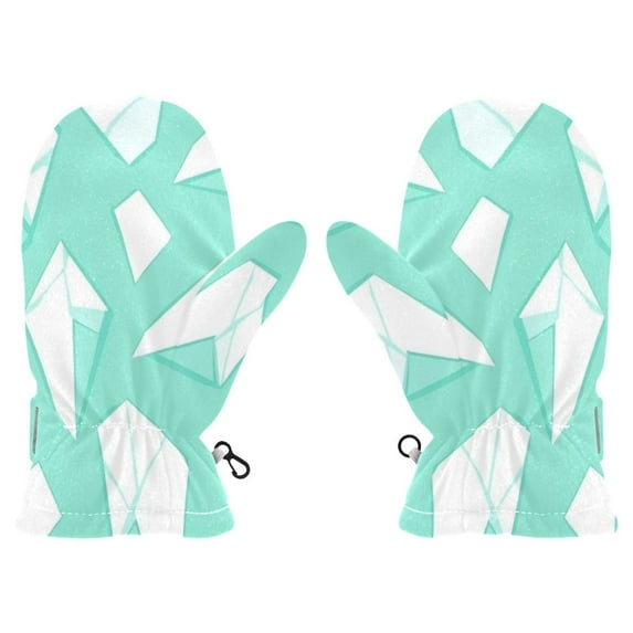 Cozy Kids Winter Gloves with Adjustable Fit,Fresh and Green Design ...