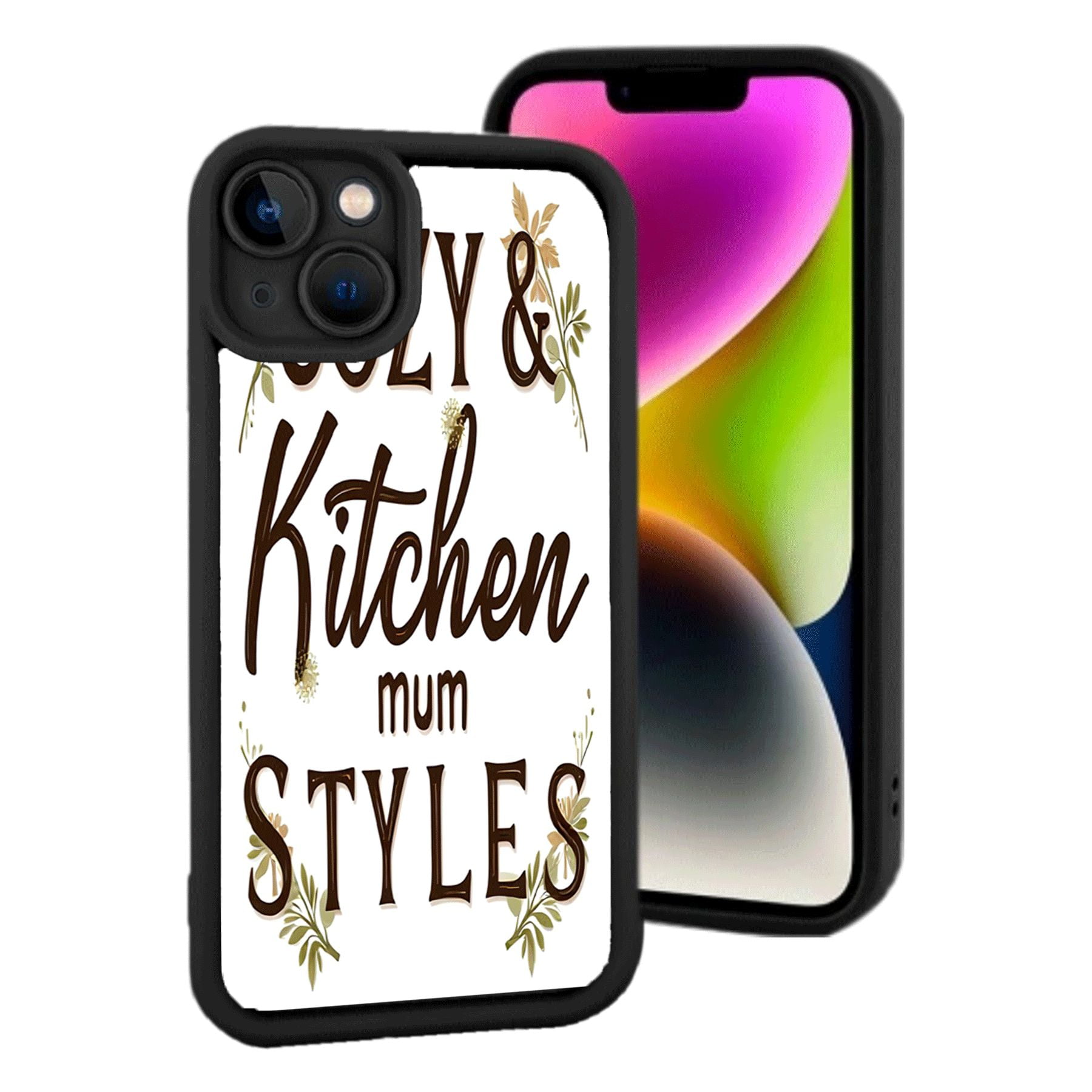 Cozy & Kitchen Mum Styles iPhone 15 Case - Lightweight Yellowing ...