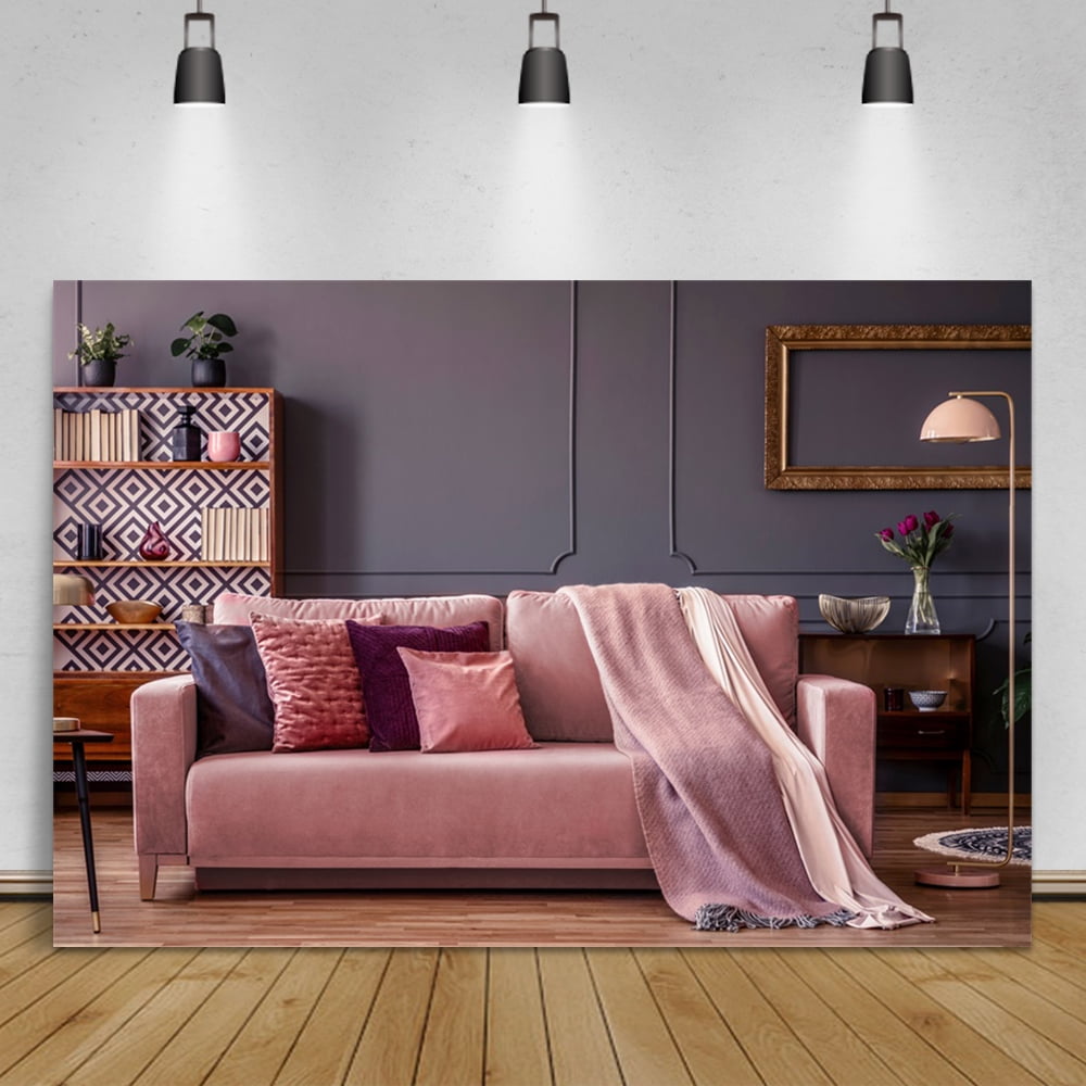 Cozy Life r Living Room Bookshelf Sofa Wood Floor Party Interior Photo ...