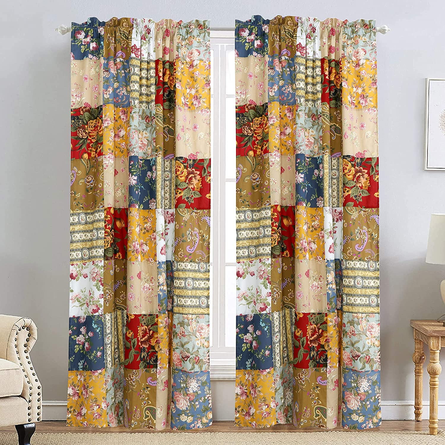 Cozy Line Home Fashions Ryleigh Country Garden Fall Flowers Paisley ...