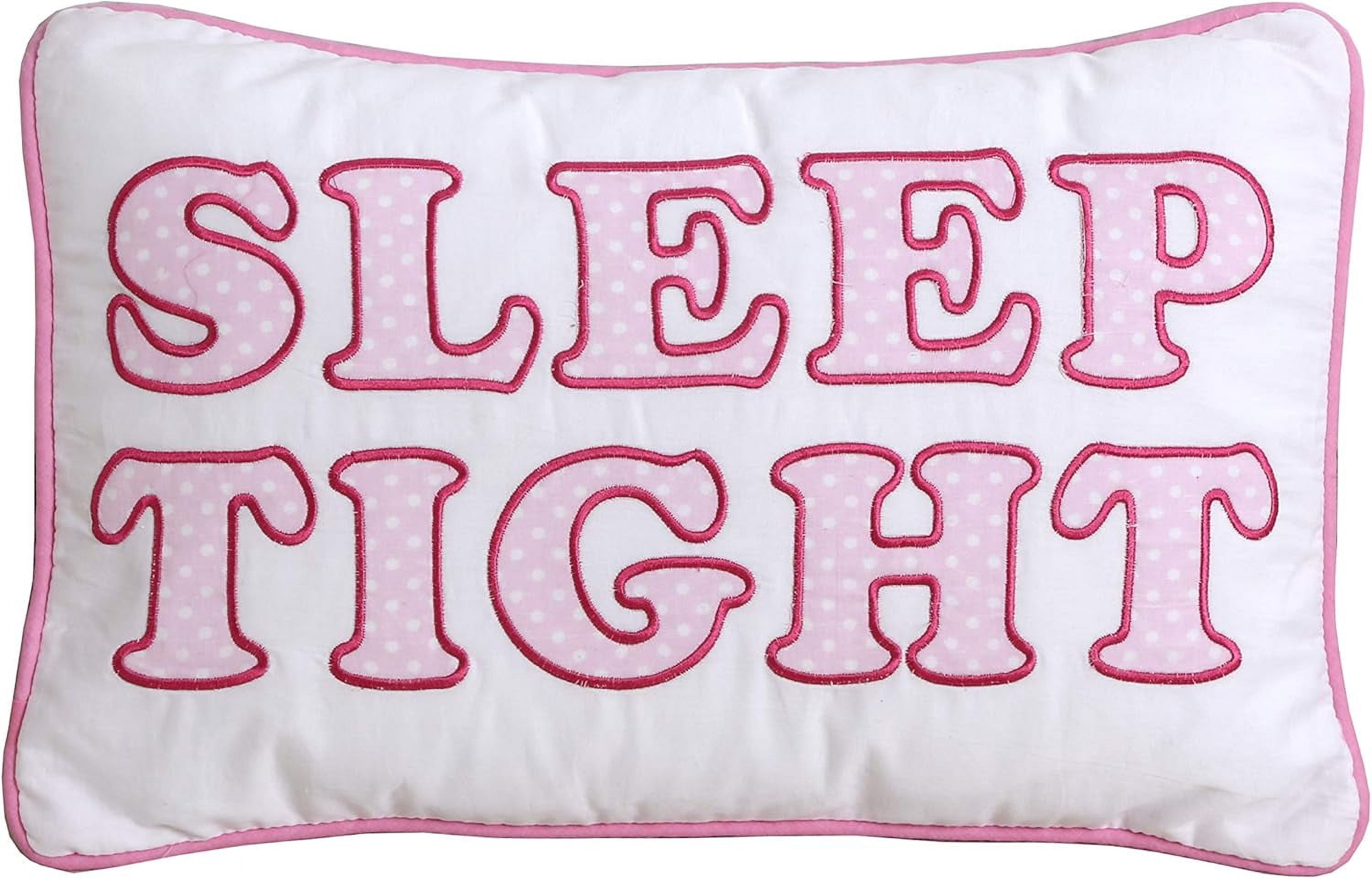 Cozy Line Home Fashions Sleep Tight Decorative Throw Pillow, Cute Room ...