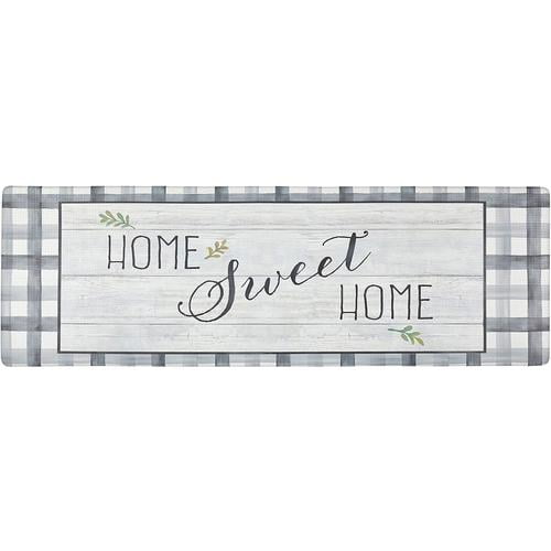 Cozy Living Anti Fatigue Kitchen Mat For Floor, Home Sweet Home Themed ...