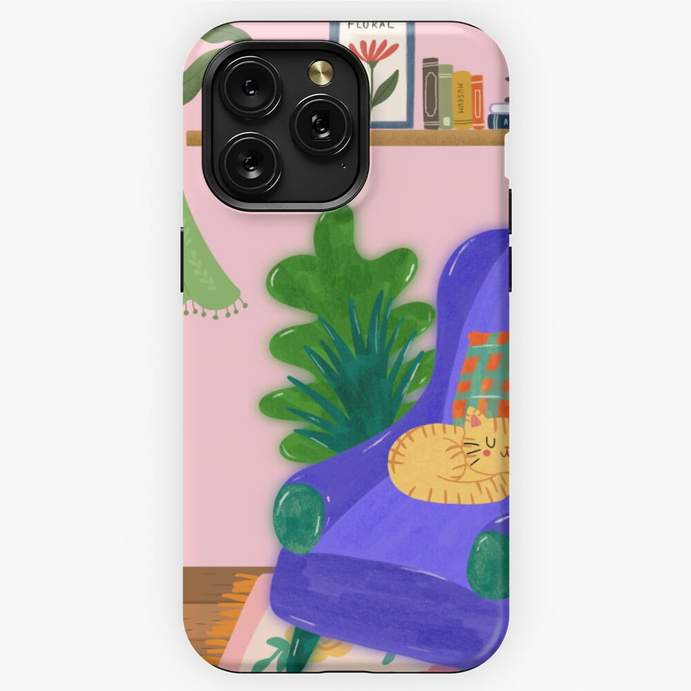 Cozy Living Room Warm Home Scene iPhone Case 17 through 11 Pro Max ...