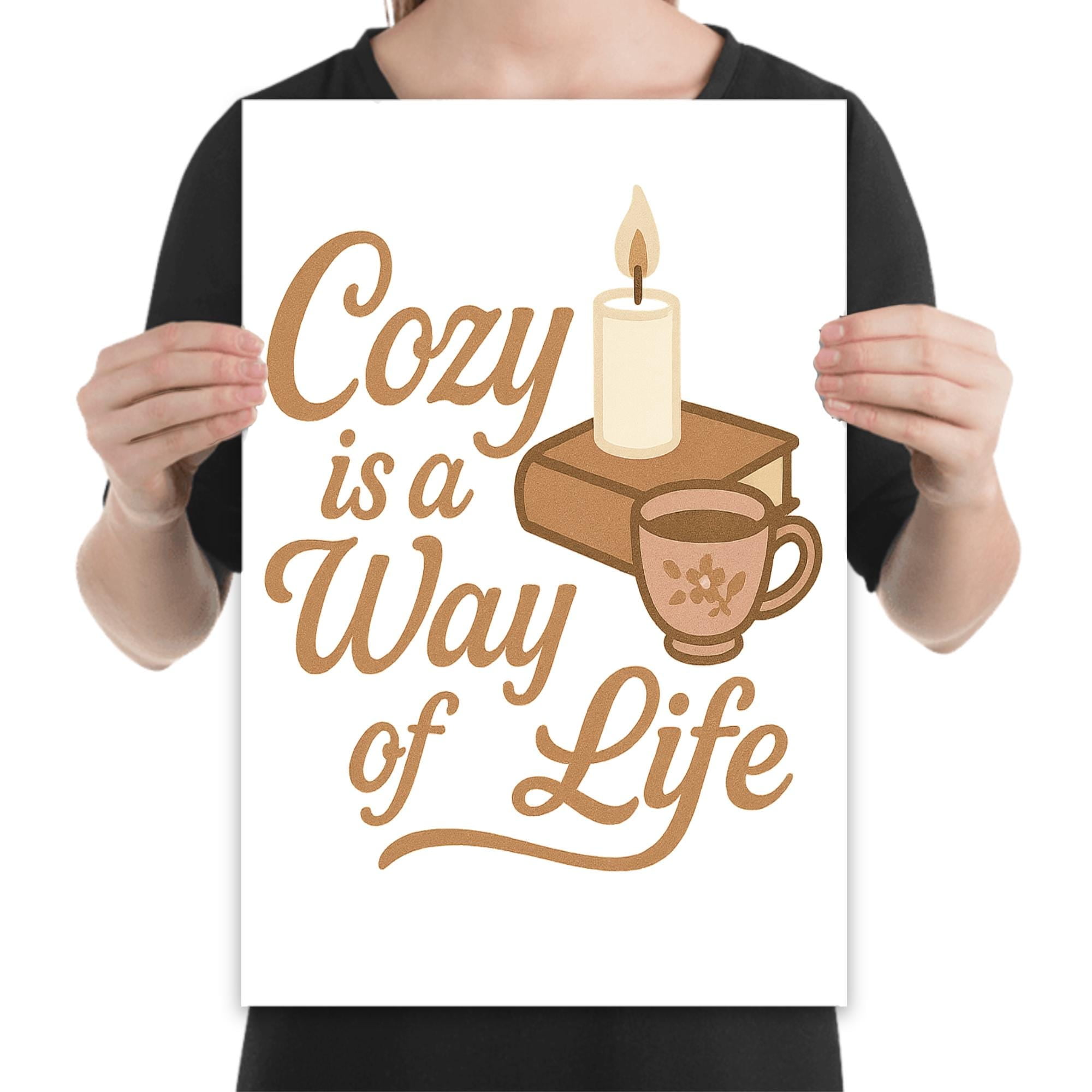 Cozy Living Wall Art, Heartwarming Decor for Book Lovers, Cottagecore ...