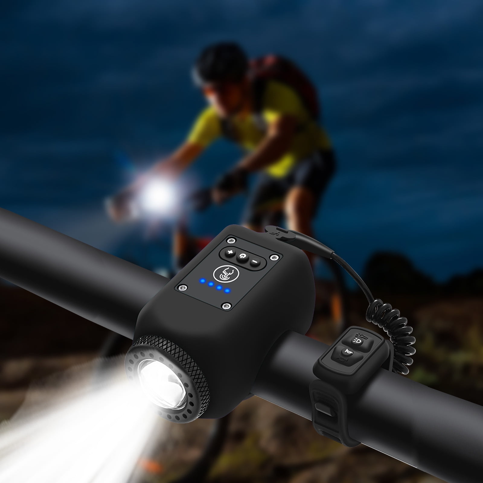 Cozy Loft Mountain Bike Electronic Horn Bell, IPX5 Waterproof with USB ...