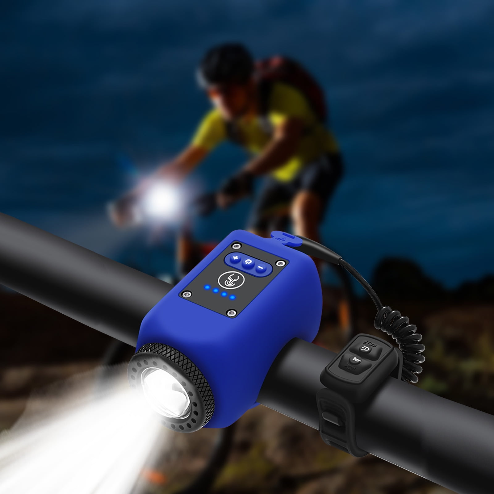 Cozy Loft Mountain Bike Electronic Horn Bell, IPX5 Waterproof with USB ...