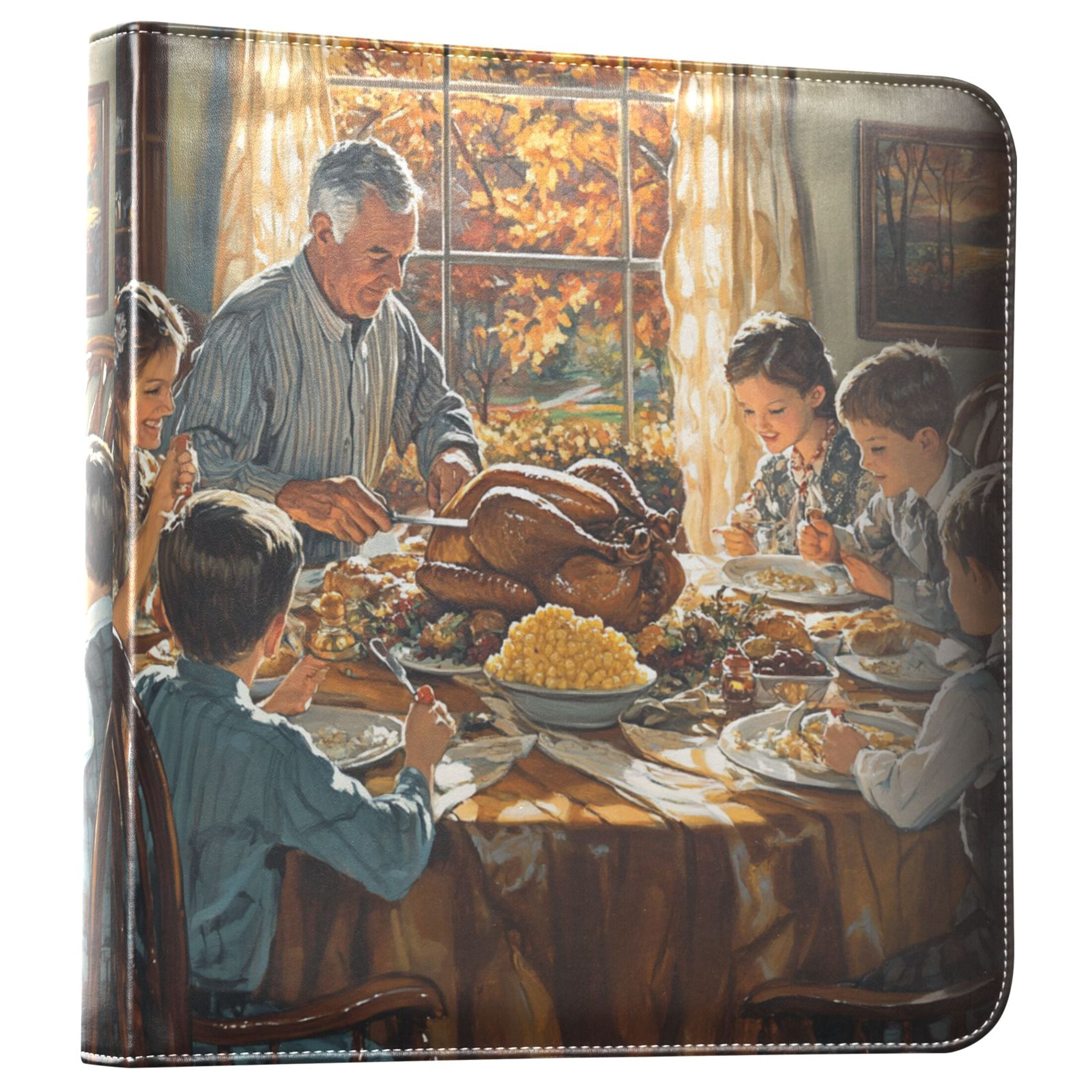 Cozy Lunch for Thanksgiving Large Photo Album Self Adhesive 20 Blank ...