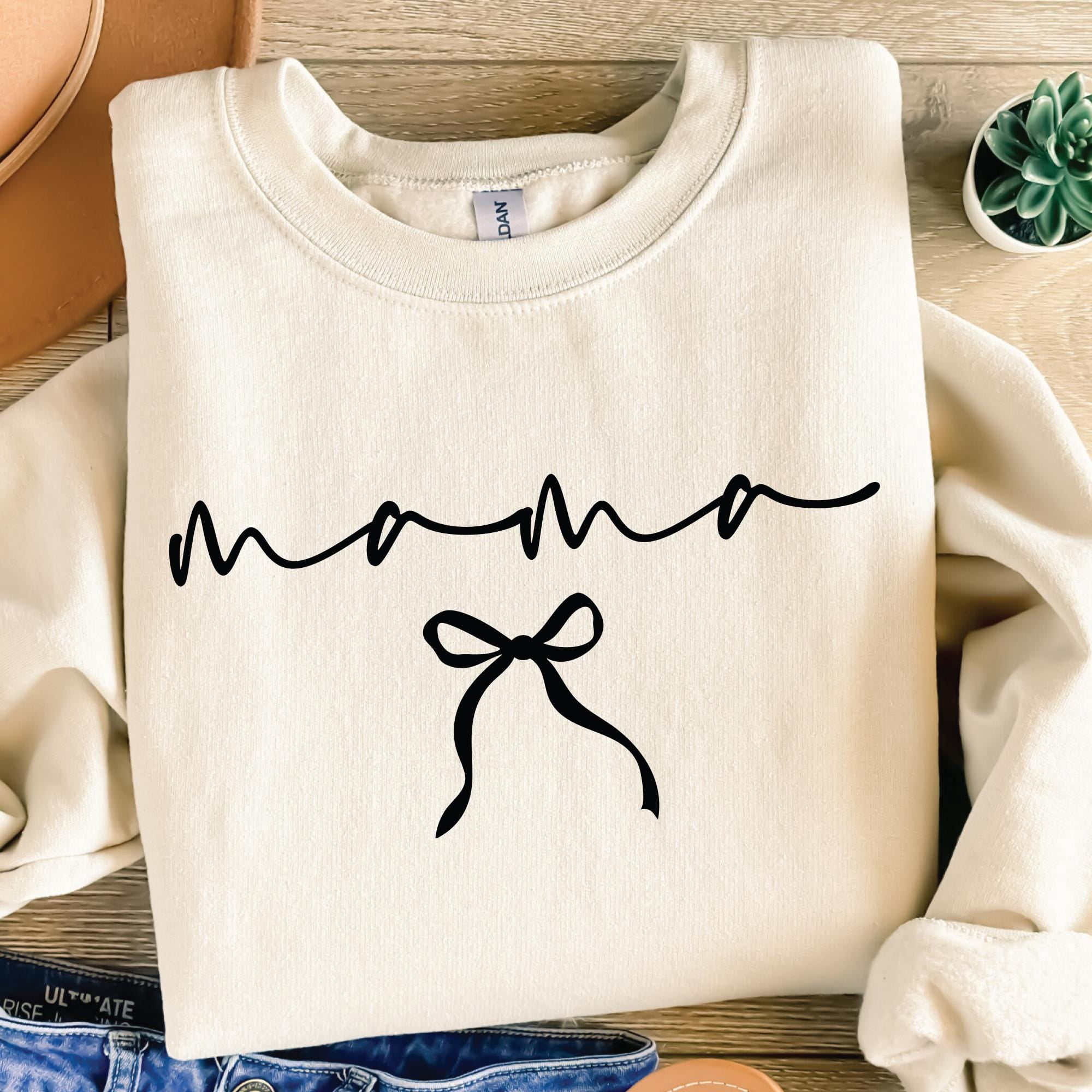 Cozy Mama Bow SVG PNG Design Hoodie for Stylish Mother's Day ...