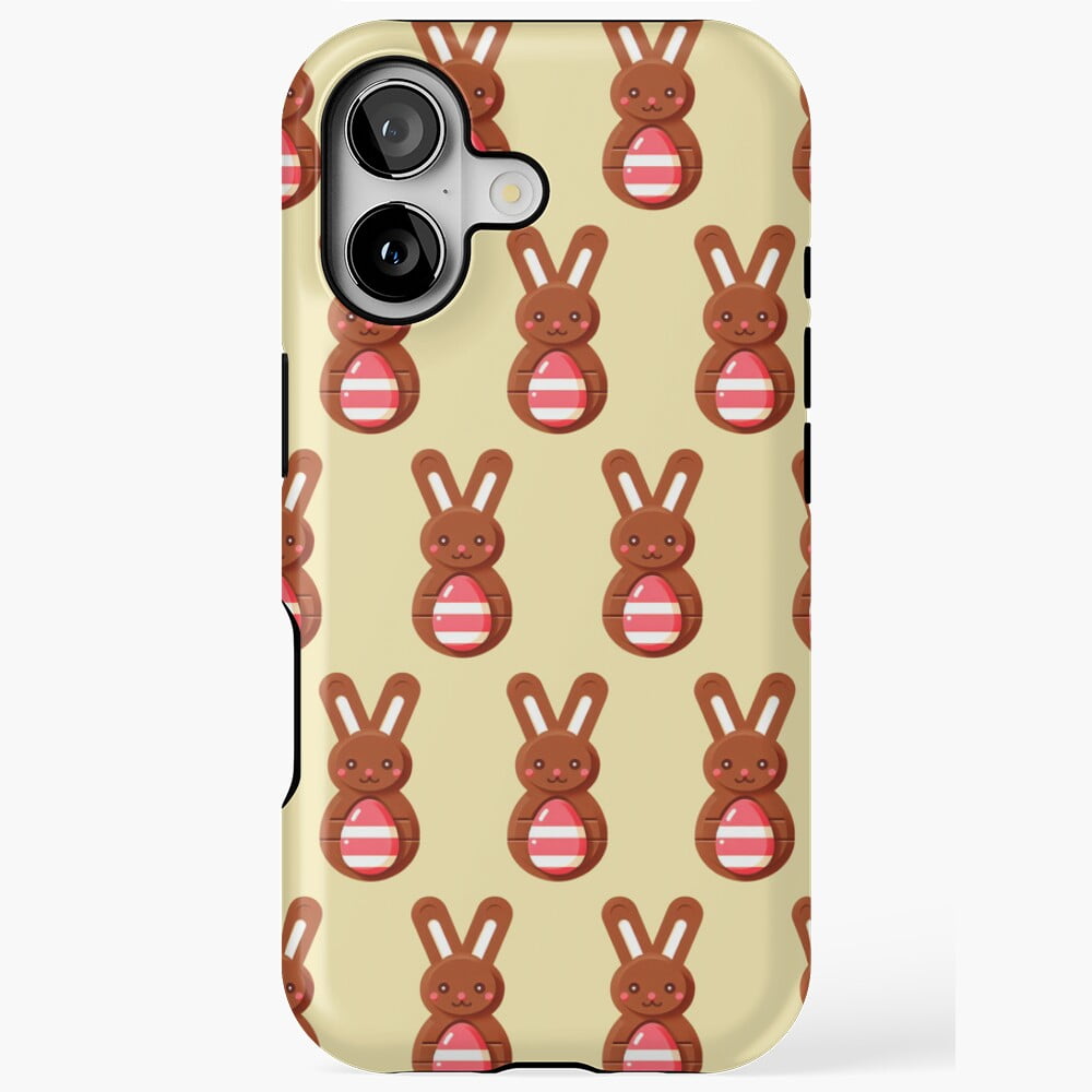 Cozy Moments Easter Chocolate Bunny Holiday Scene with iPhone 17 16 15 ...