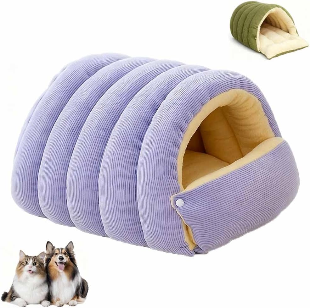 Cozy Monster Cat Bed, Pet Cave for Indoor Cats, Washable Fluffy Dog BEF ...