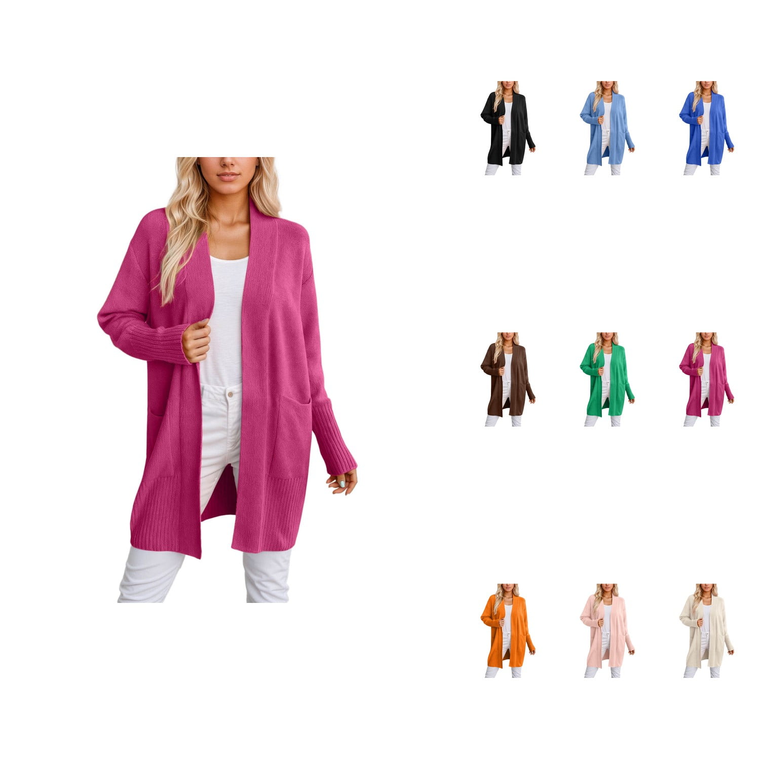 Cozy Oversized Knit Sweater Long Sleeve Casual Loose Fit Pullover Soft ...