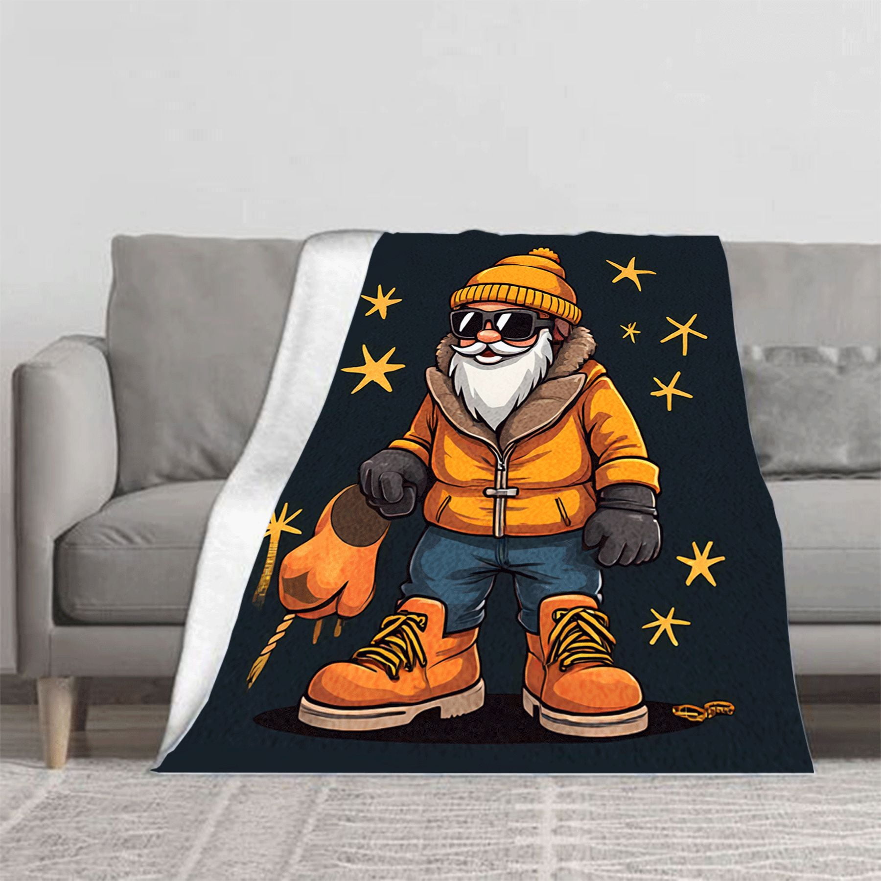 Cozy Panda Pattern Flannel Blanket - Soft Warm Durable Throw for Sofa ...