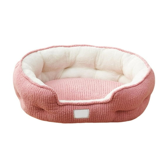 Cozy Pet Bed for Cats and Small Dogs, Soft Plush Round Bed with Non ...