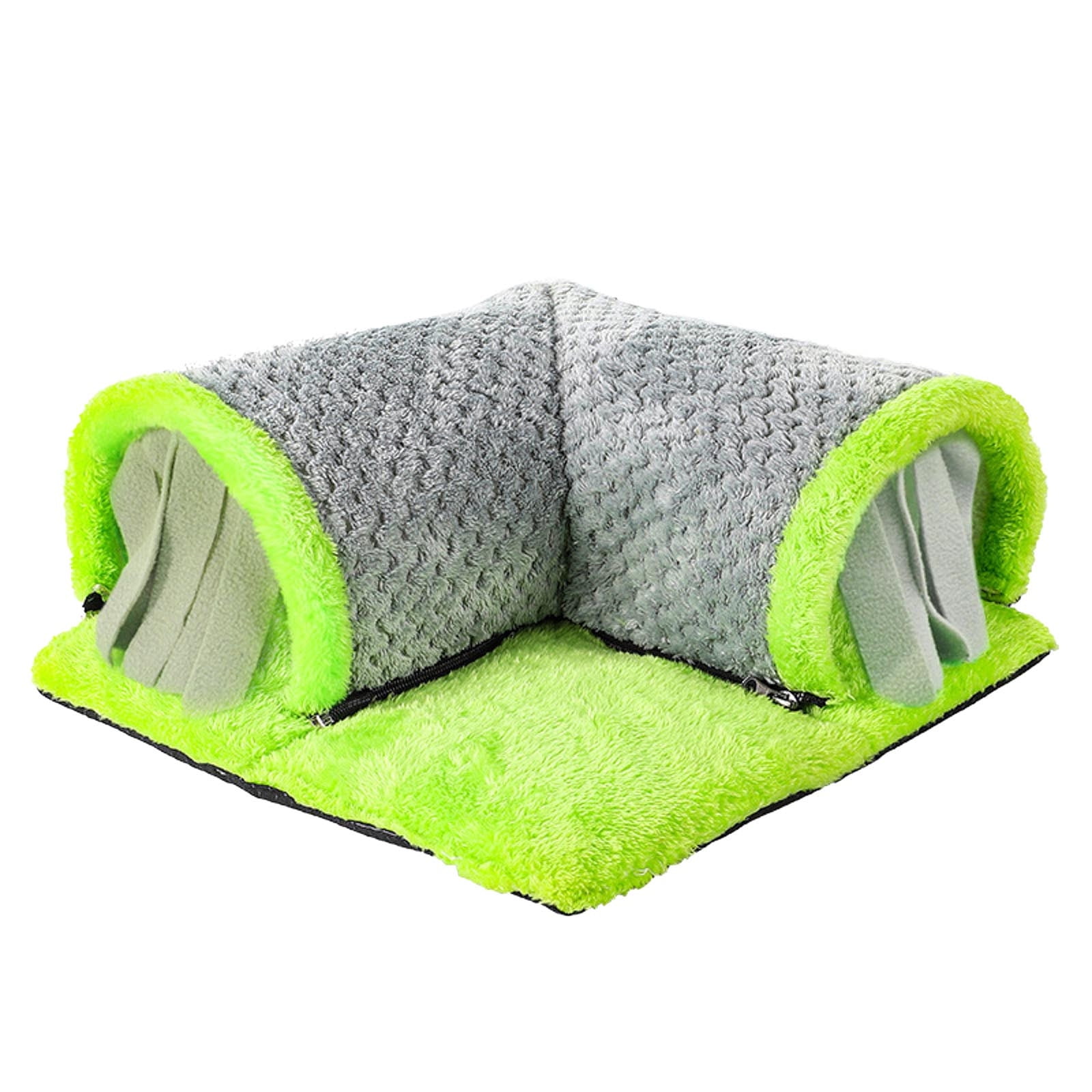Cozy Pet Hideout Tunnel Bed with Removable Soft Tunnels and Tubes for ...