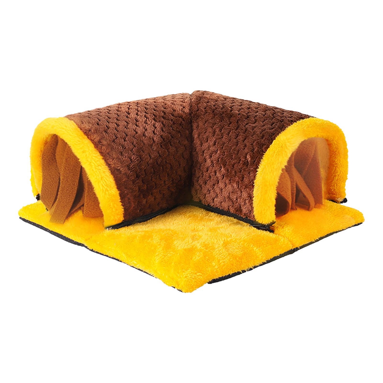Cozy Pet Hideout Tunnel Bed with Soft Removable Tunnels and Tubes for ...