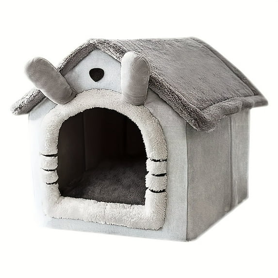 Cozy Pet House for Cats & Dogs - Detachable, Washable Winter Bed | Soft ...