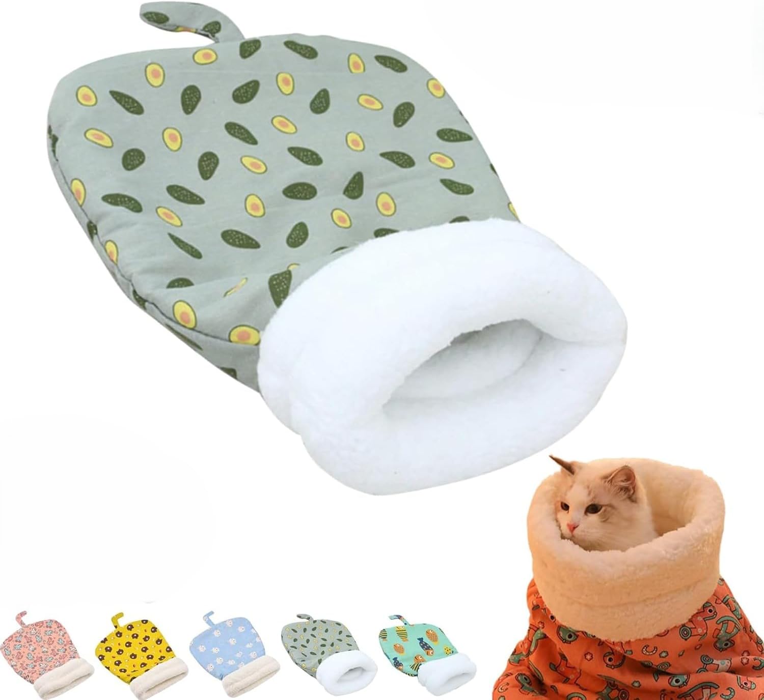 Cozy Pet Nest for Cats, Soft Cat and Dog Sleeping Bag, Autumn and ...