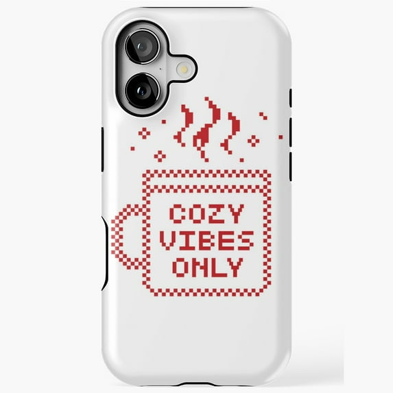 Cozy Pixel Holiday Vibes Only Design for iPhone 17 to 11 Pro Max ...