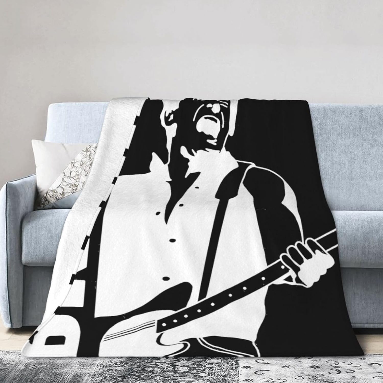 Cozy Plush Blanket for Couch, Warm Throw Bruce Music Springsteen ...
