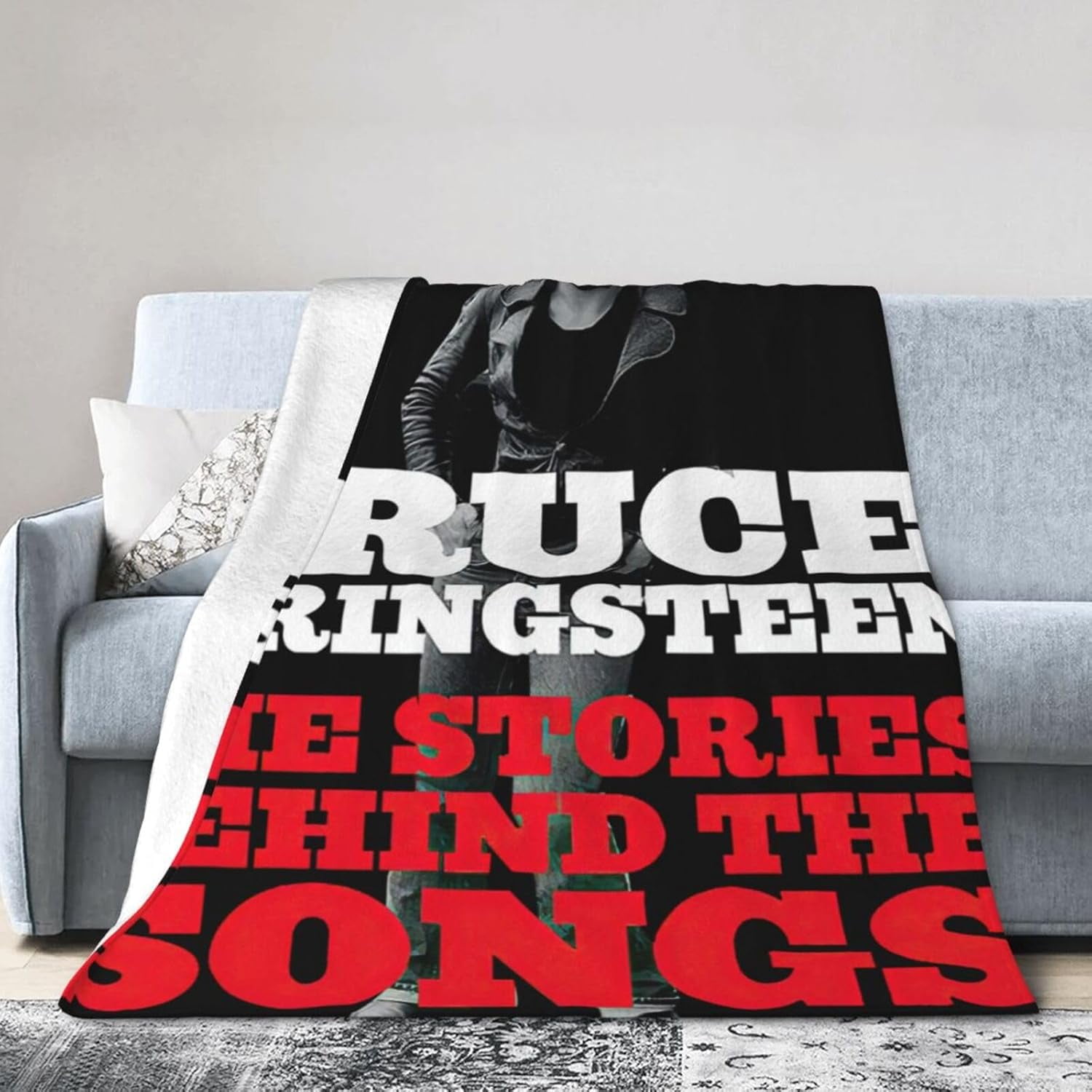Cozy Plush Blanket for Couch, Warm Throw Bruce Music Springsteen ...