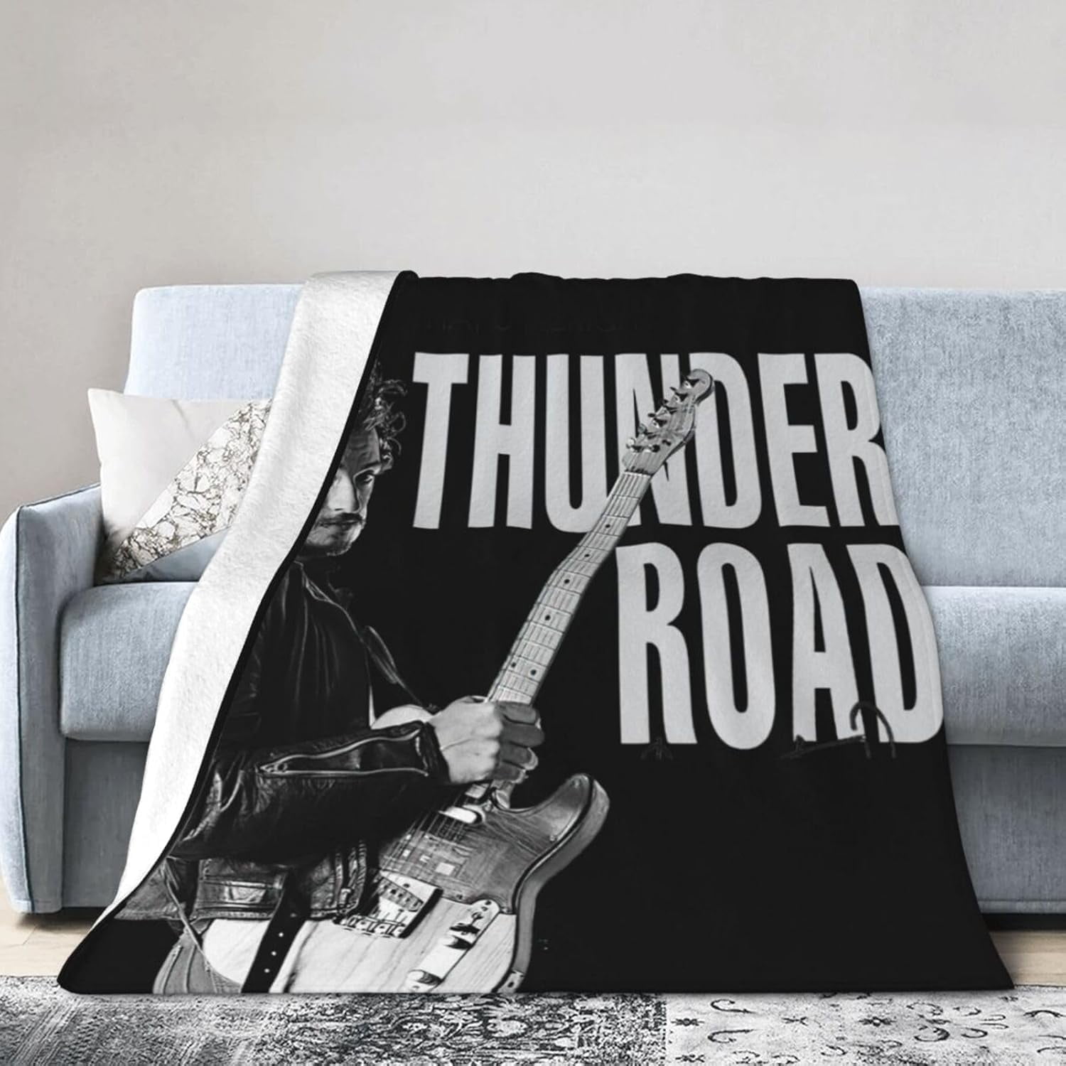 Cozy Plush Blanket for Couch, Warm Throw Bruce Music Springsteen ...