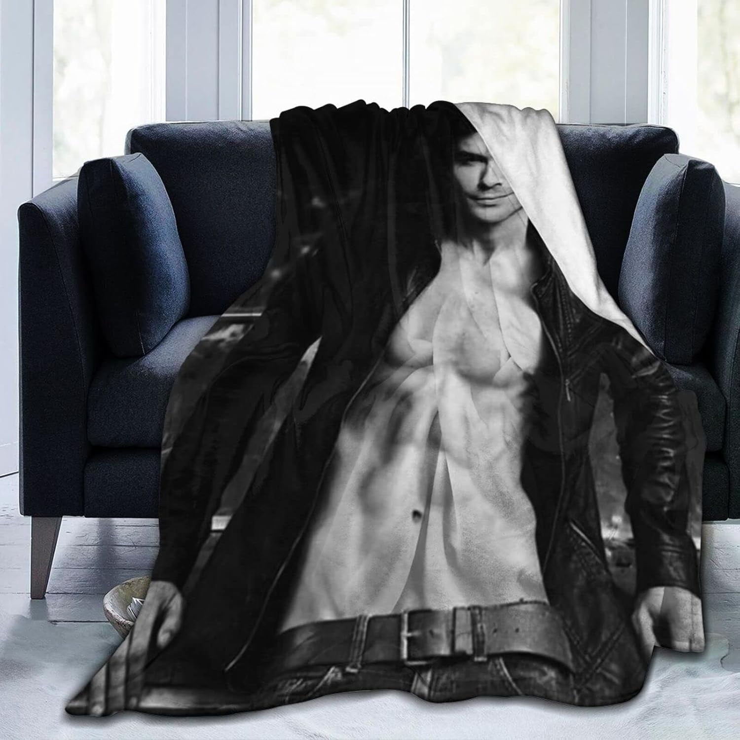 Cozy Plush Damon Thow Blanket Salvatore Flannel Blanket,Bedding Warm ...