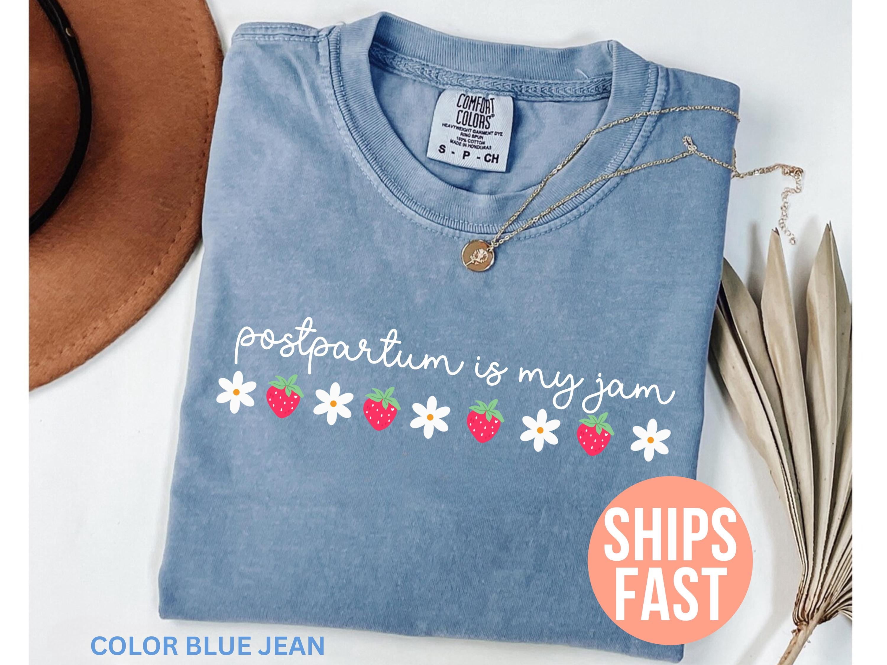 Cozy Postpartum Is My Jam Comfort Colors Shirt for Nurse & New Mom ...