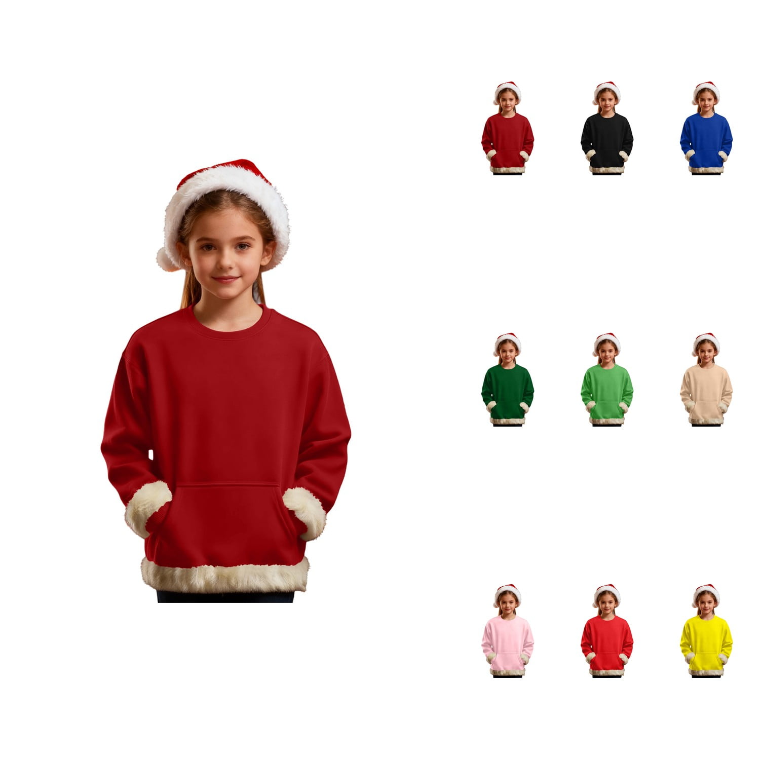 Cozy Pullover Sweater For Girls Soft Casual Long Sleeve Top Winter Warm ...