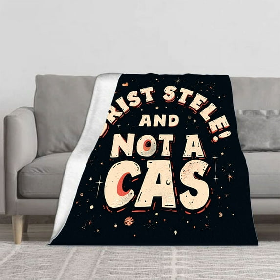 Cozy Retro Flannel Blanket - Soft Warm and Durable with Celestial Star ...