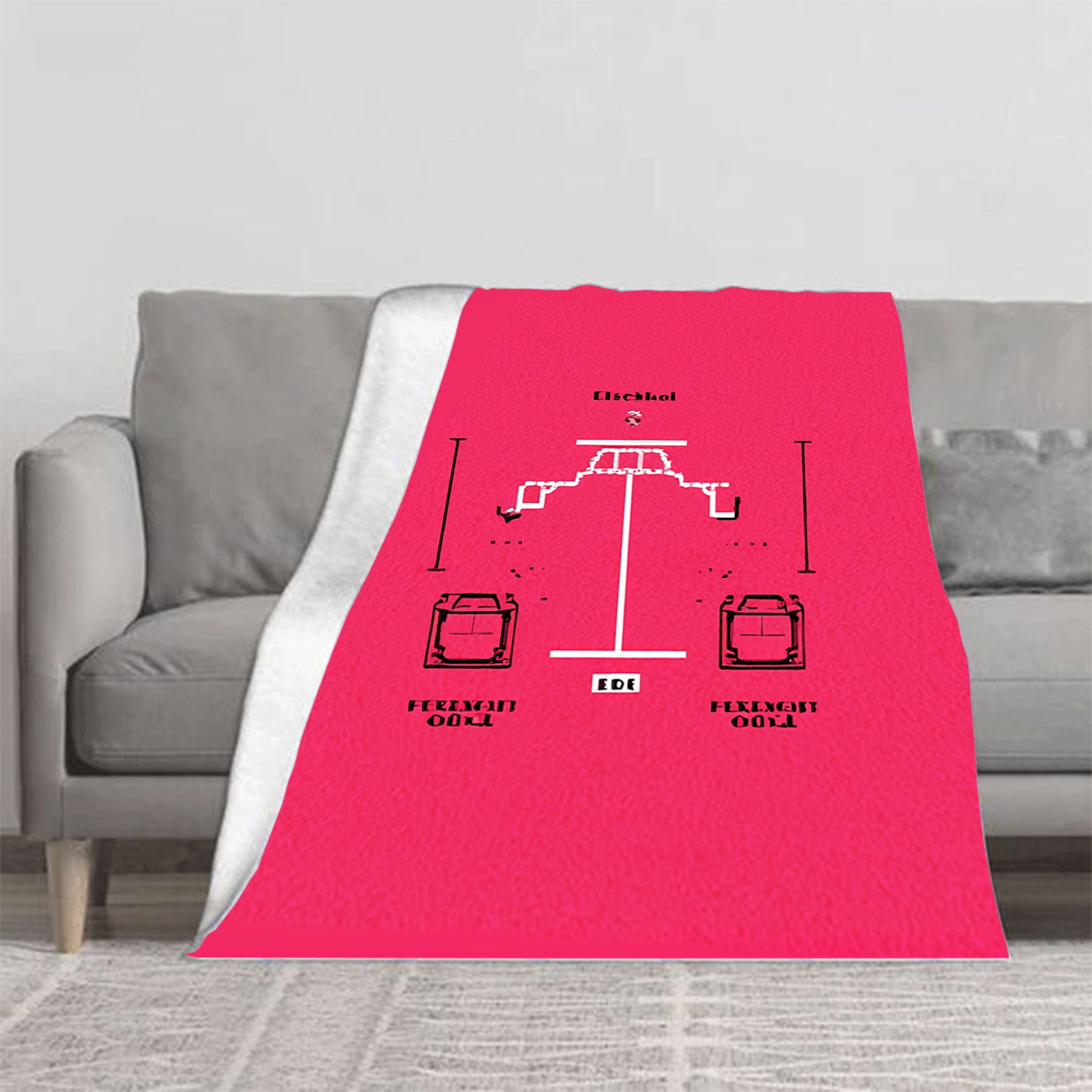 Cozy Retro Pixelated Flannel Blanket - Soft Warm Durable for Sofa ...