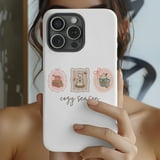 Cozy Season Book Phone Case Coffee Autumn Aesthetic iPhone 17 16 15 14 ...