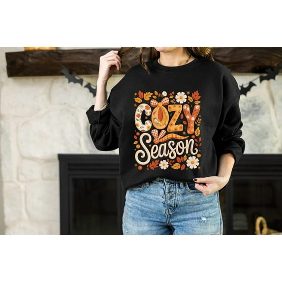 Cozy Season Fall Sweatshirt, Happy Thanksgiving Hoodie, Fall Hoodie ...