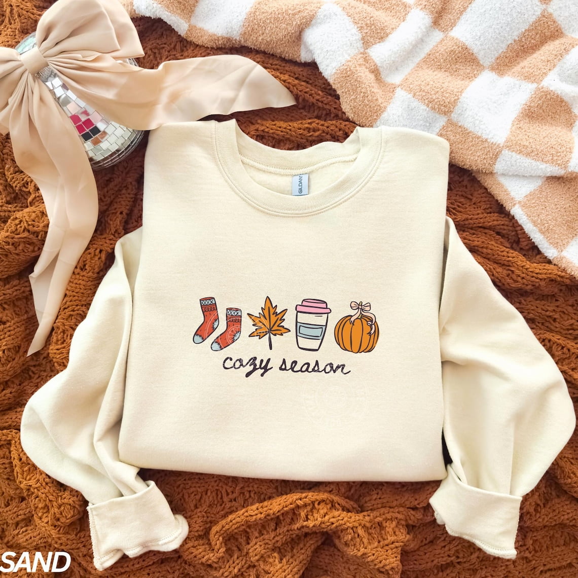 Cozy Season Sweatshirt, Cute Pumpkin Shirt, Womens Fall Sweater, Coffee ...