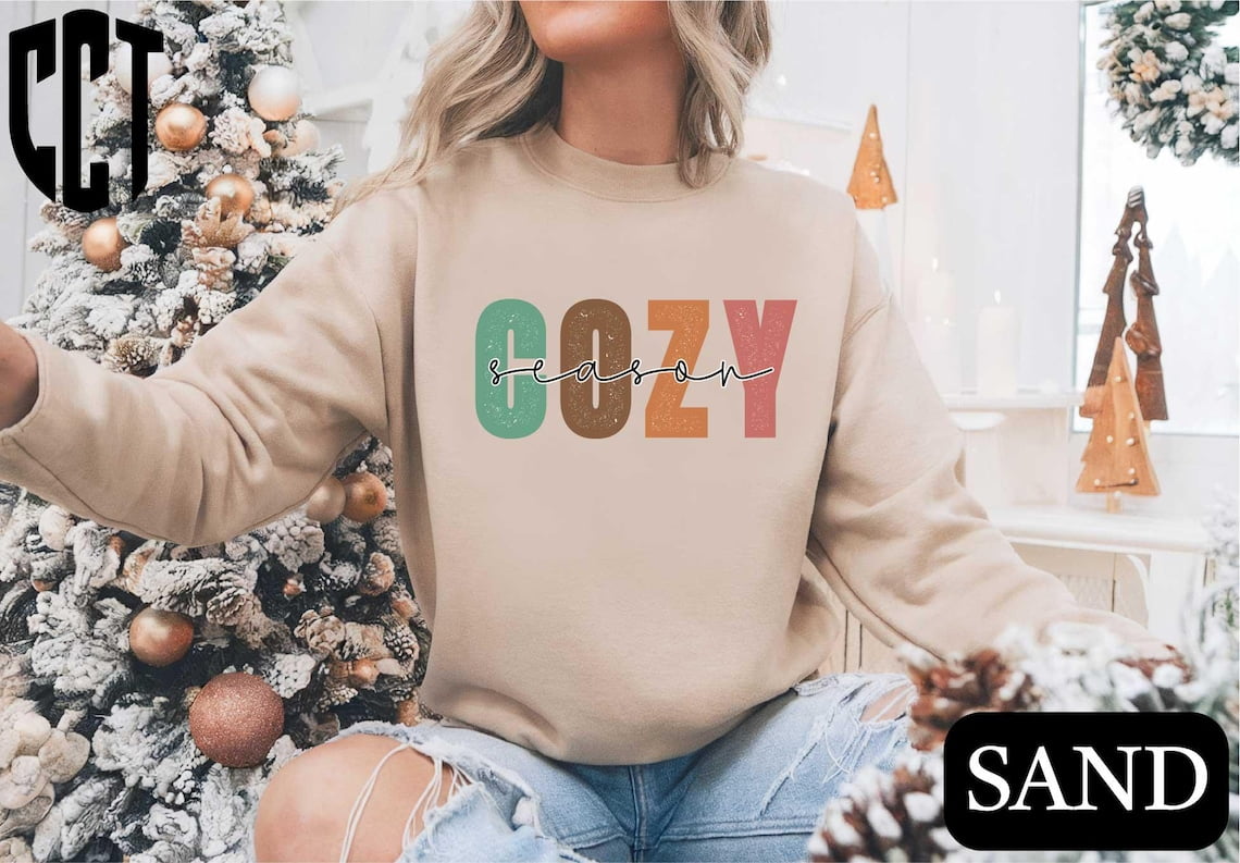 Cozy Season Sweatshirt,Fall Sweatshirt,Womens Fall Sweaters,Get Cozy ...